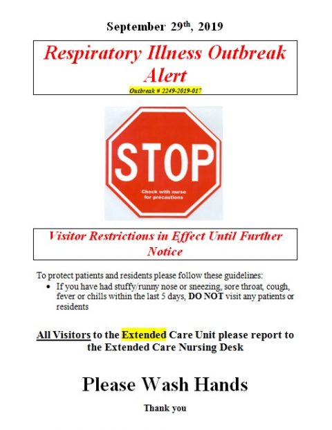 OUTBREAK NOTICE! - Atikokan General Hospital